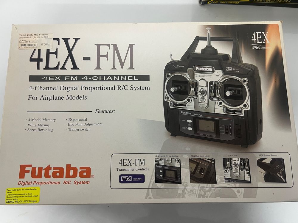 Futaba 4EX-FM RC-Anlage, Top Zustand, inkl. Servos! (Gebraucht) in ...