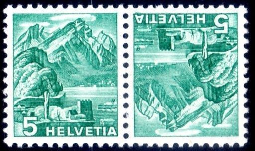 KEHRDRUCK LANDSCHAFTEN IN STICHTIEFDRUCK**POSTFRISCH**SBKK32 (Neu (gemäss Beschreibung)) in ...