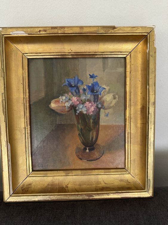 Ölgemälde Blumen Stillleben Elsa Bodmer signiert gerahmt (Gebraucht) in Buchs AG für CHF 210 ...