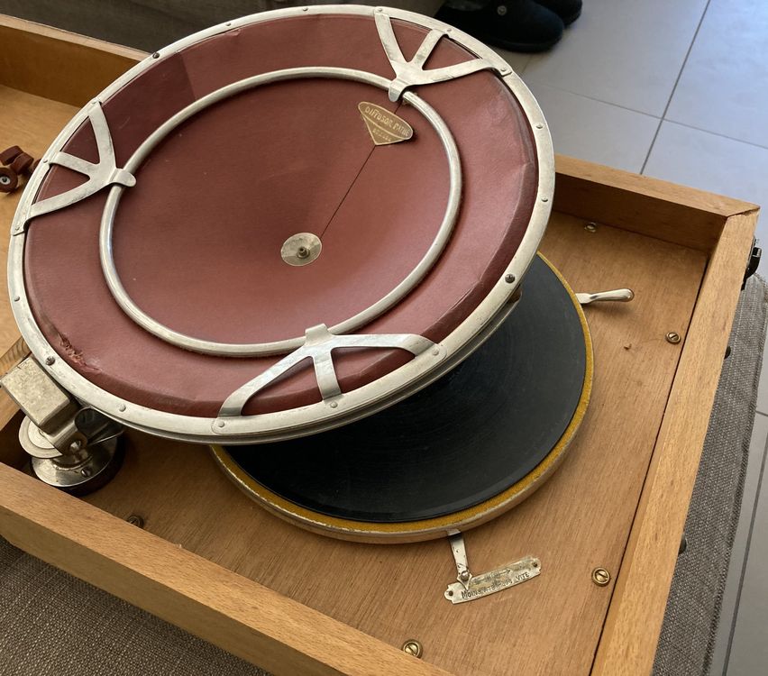 Gramophone PATHE Diffuseur et 6 disques brevetés | Kaufen auf Ricardo