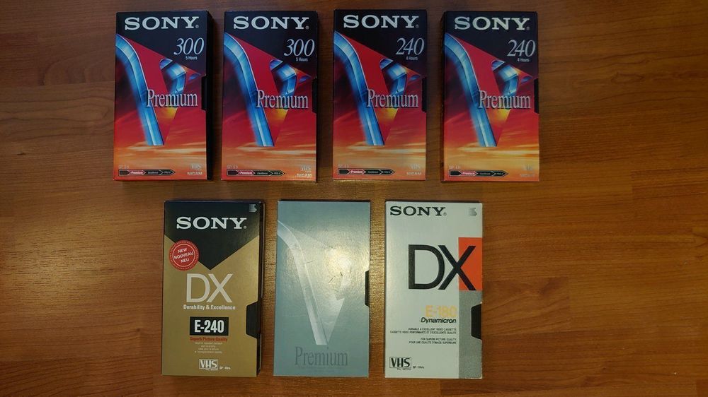 7 Stk. Sony VHS Marken-Videokassetten | Kaufen auf Ricardo
