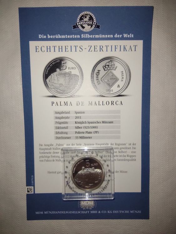 MALLORCA SPANIEN MÜNZEN SAMMLUNG ** EURO ** SILBER ** (Gebraucht) in Lupfig für CHF 45 – mit ...