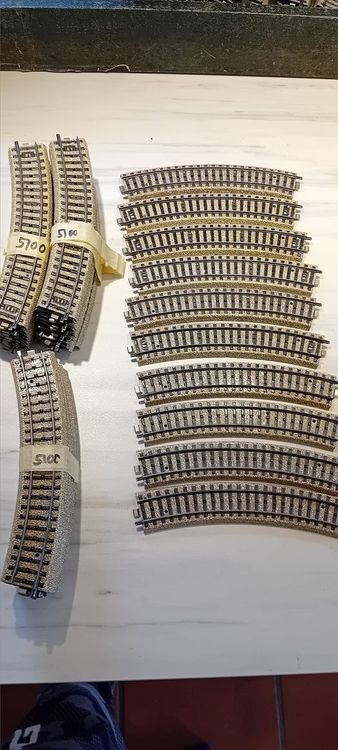 40 Stück M-Geleise Märklin gebogen 5100 (Gebraucht) in Hombrechtikon ...