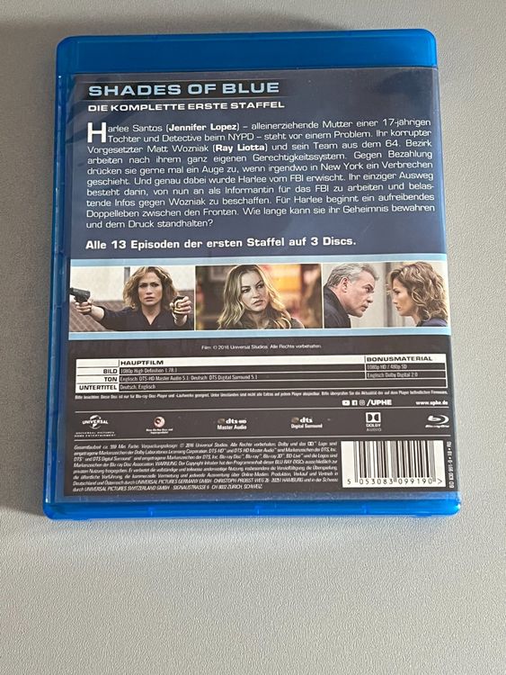 Shades of Blue - Season 1 (Jennifer Lopez) 3 Blu-Ray (Gebraucht) in ...