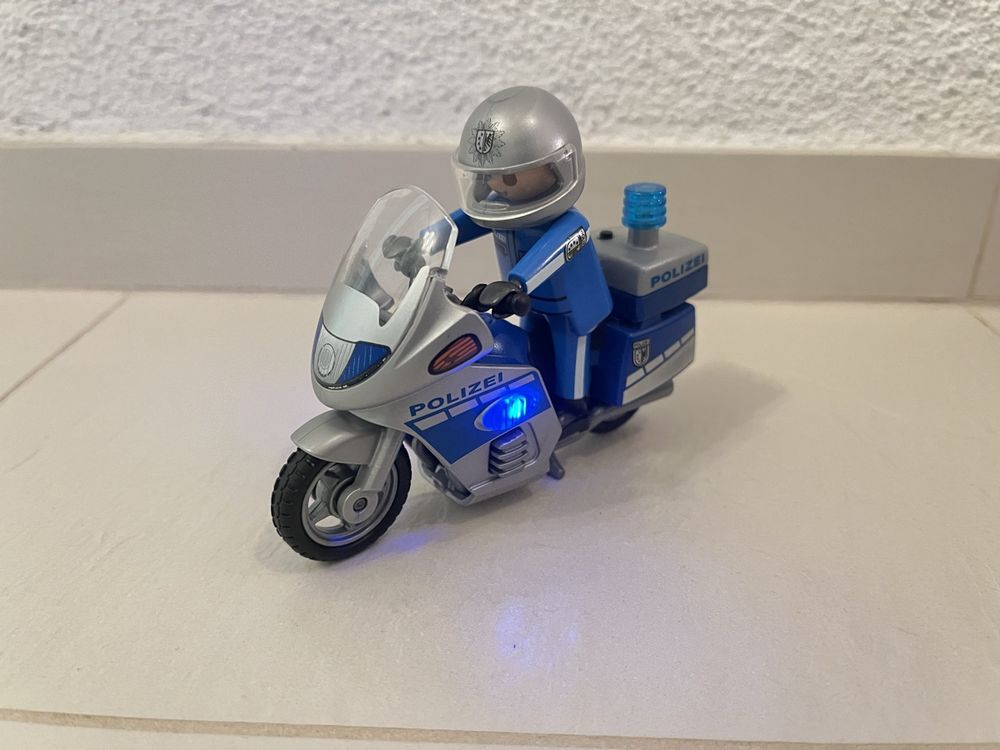 Playmobil, Polizei Motorrad, 5180, guter Zustand, Blaulicht | Kaufen auf Ricardo