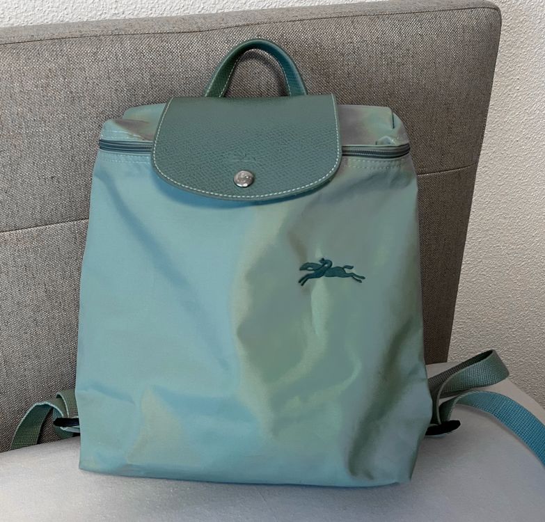 Kleiner Longchamp Le Pliage Rucksack, aqua / türkis, ca 8L (Gebraucht) in Luzern für CHF 60 ...