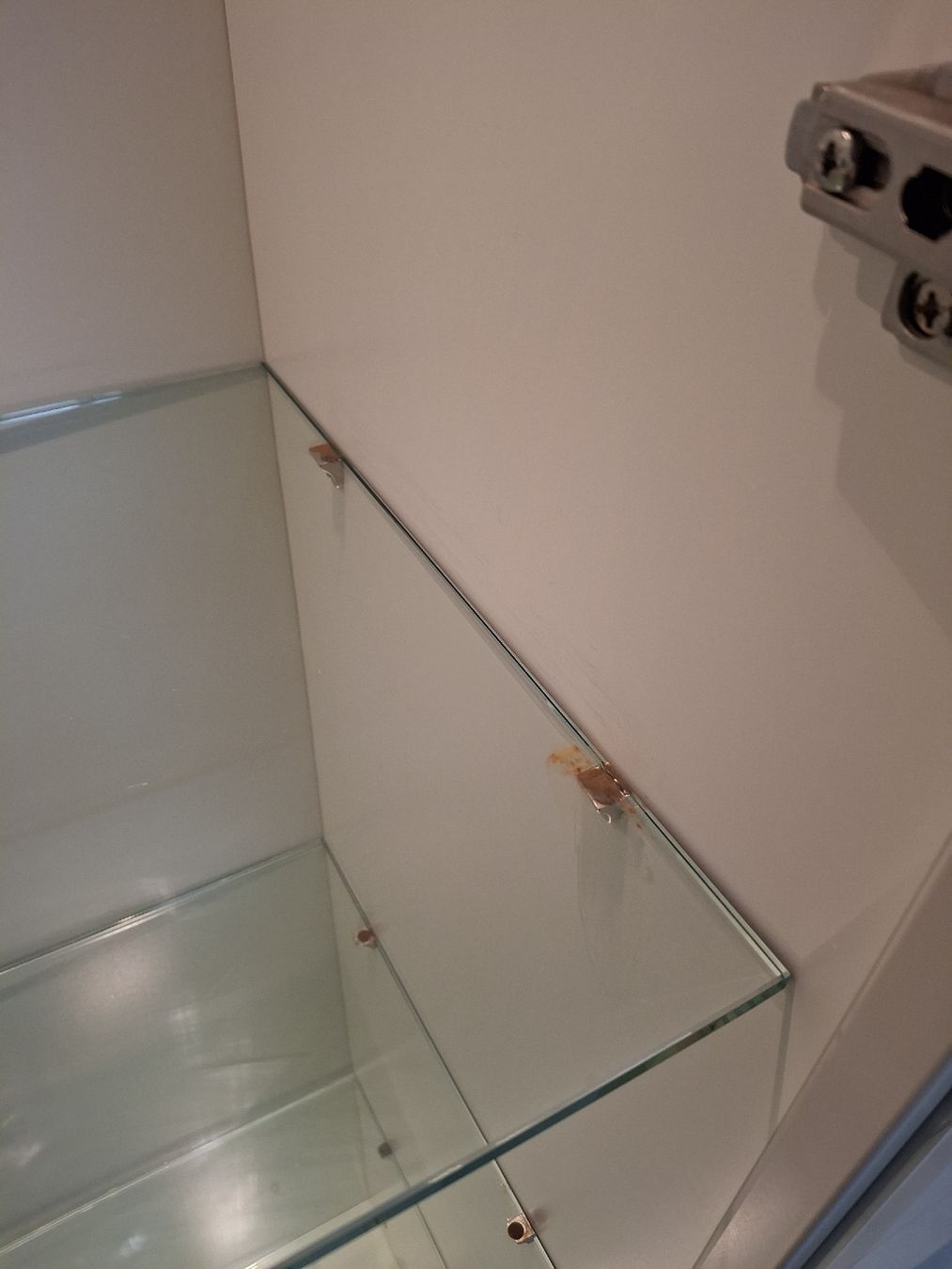 Vitrine Schrank mit Glastüren, Glasböden und Beleuchtung (Gebraucht) in ...