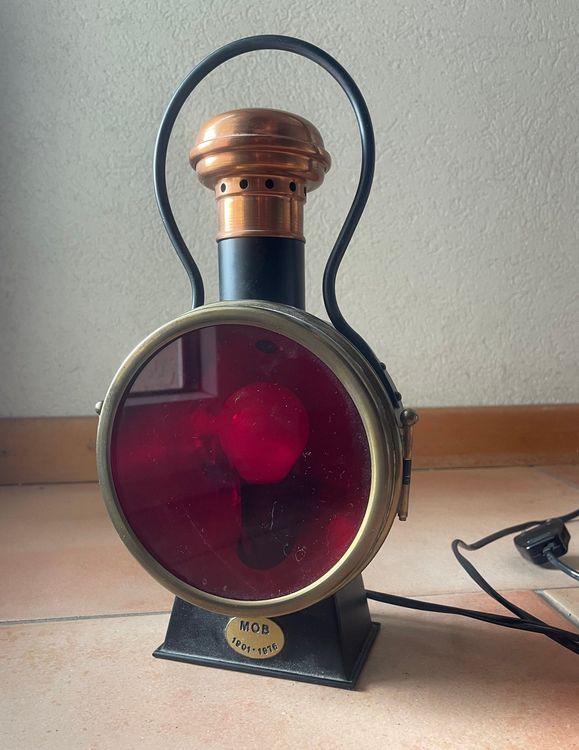 Lanterne M.O.B. 75e Anniversaire -1976.RARE MOB (Défectueux) à Versoix pour CHF 102 – avec ...