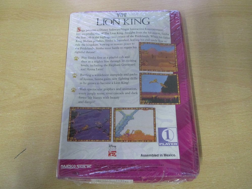 Disneys The Lion King Sega Game Gear Neuware Neu GG Lionking (Neu und ...