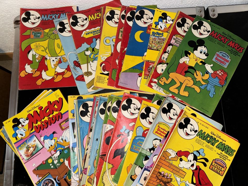 Comics Mickey Mouse alte Sammlung 70er/ 80er (Gebraucht) in Eschen für ...