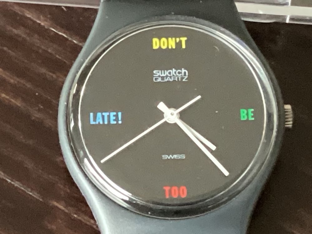 Montre SWATCH « don’t be too late » neuve de 1984 | Kaufen auf Ricardo