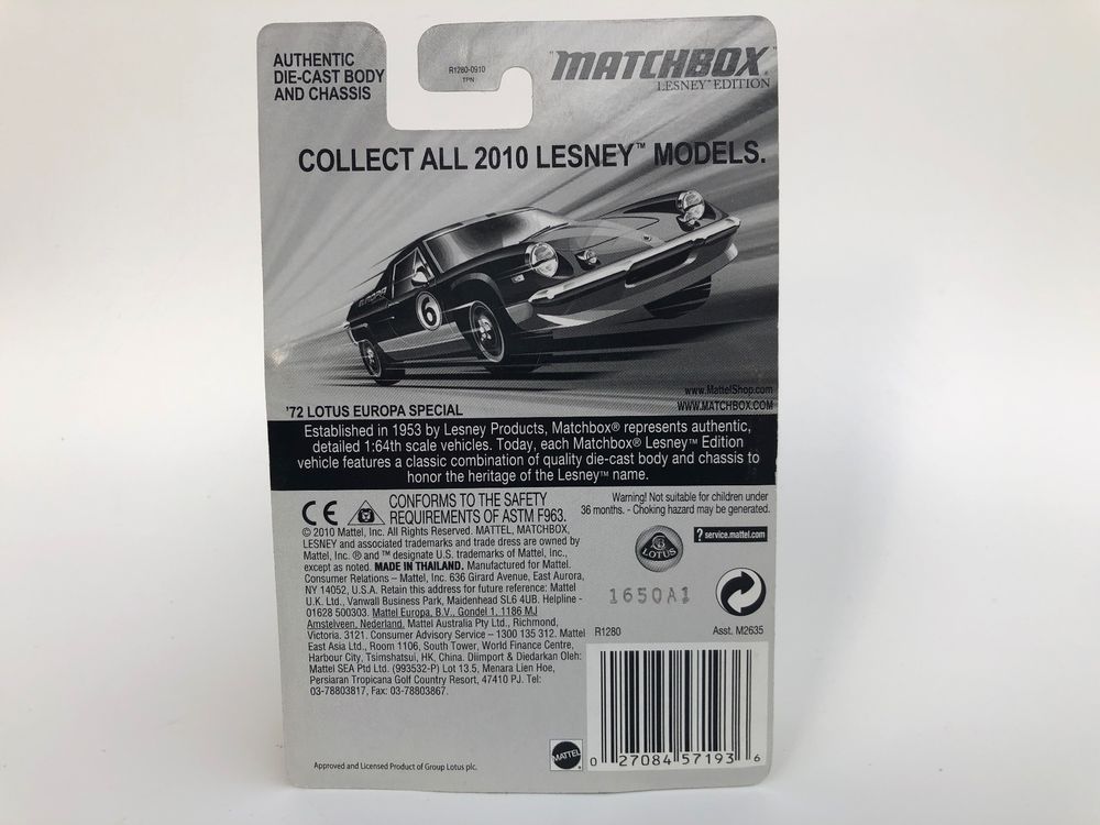 Matchbox ´72 Lotus Europa Special Lesney Edition (Neu und ...