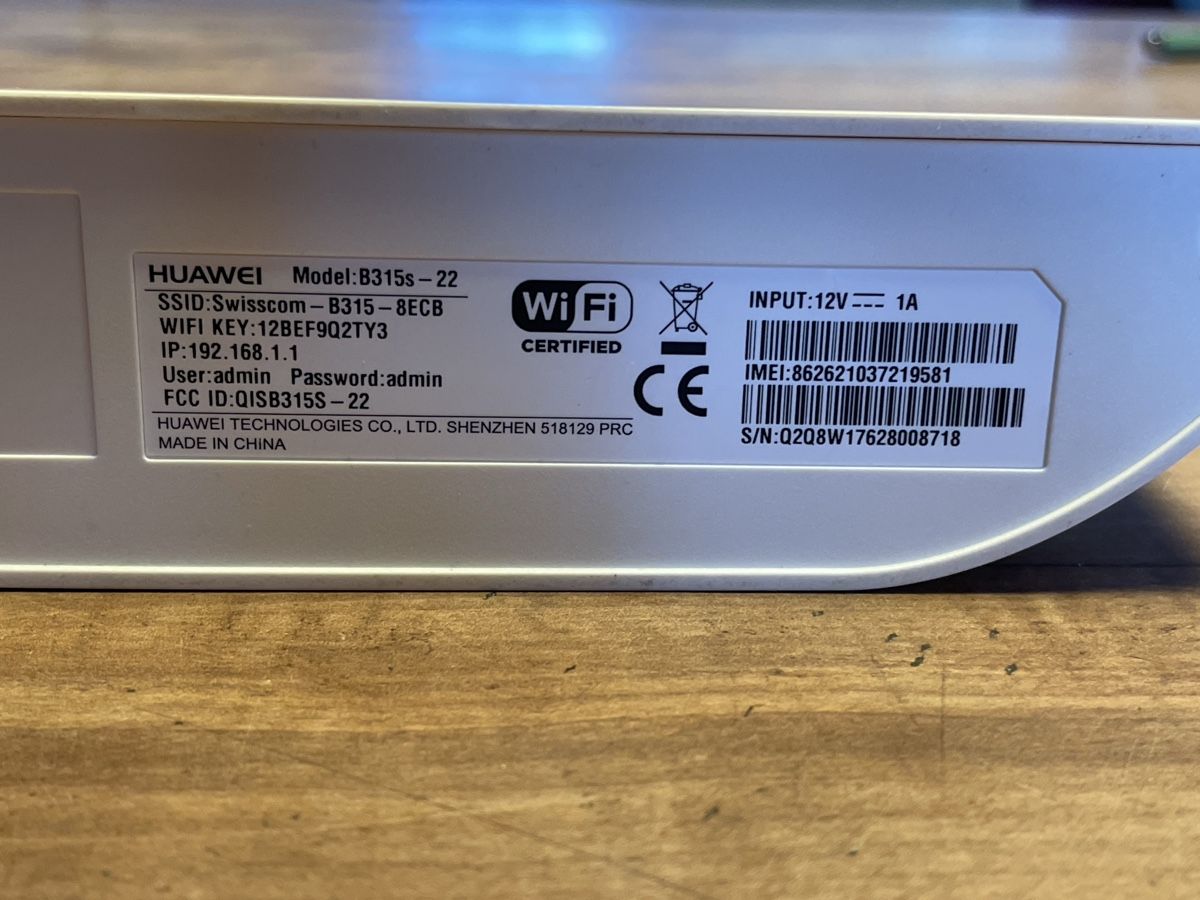 4G-Router: HUAWEI B315s (Gebraucht) in Rueun für CHF 26 – mit Lieferung ...