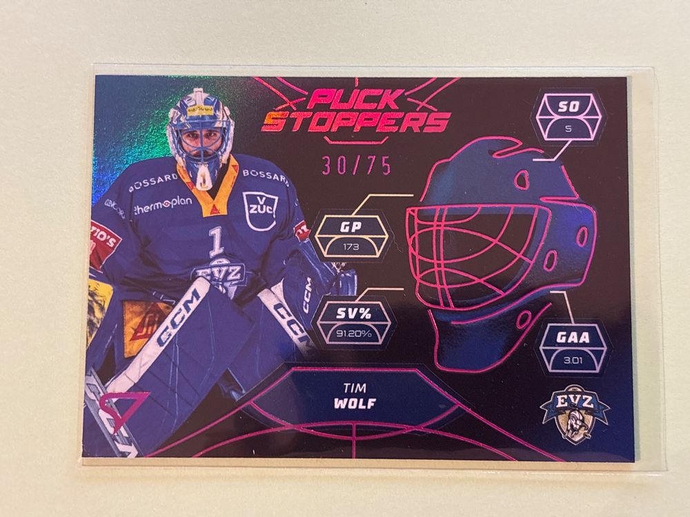 Sportzoo Puck Stoppers Tim Wolf 30/75 EVZ Zug | Kaufen auf Ricardo