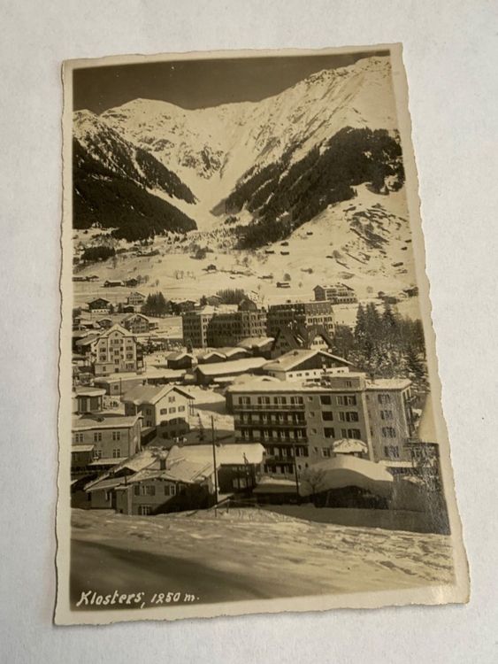 KLOSTERS im Winter, Blick auf den Ort - 1927 | Kaufen auf Ricardo