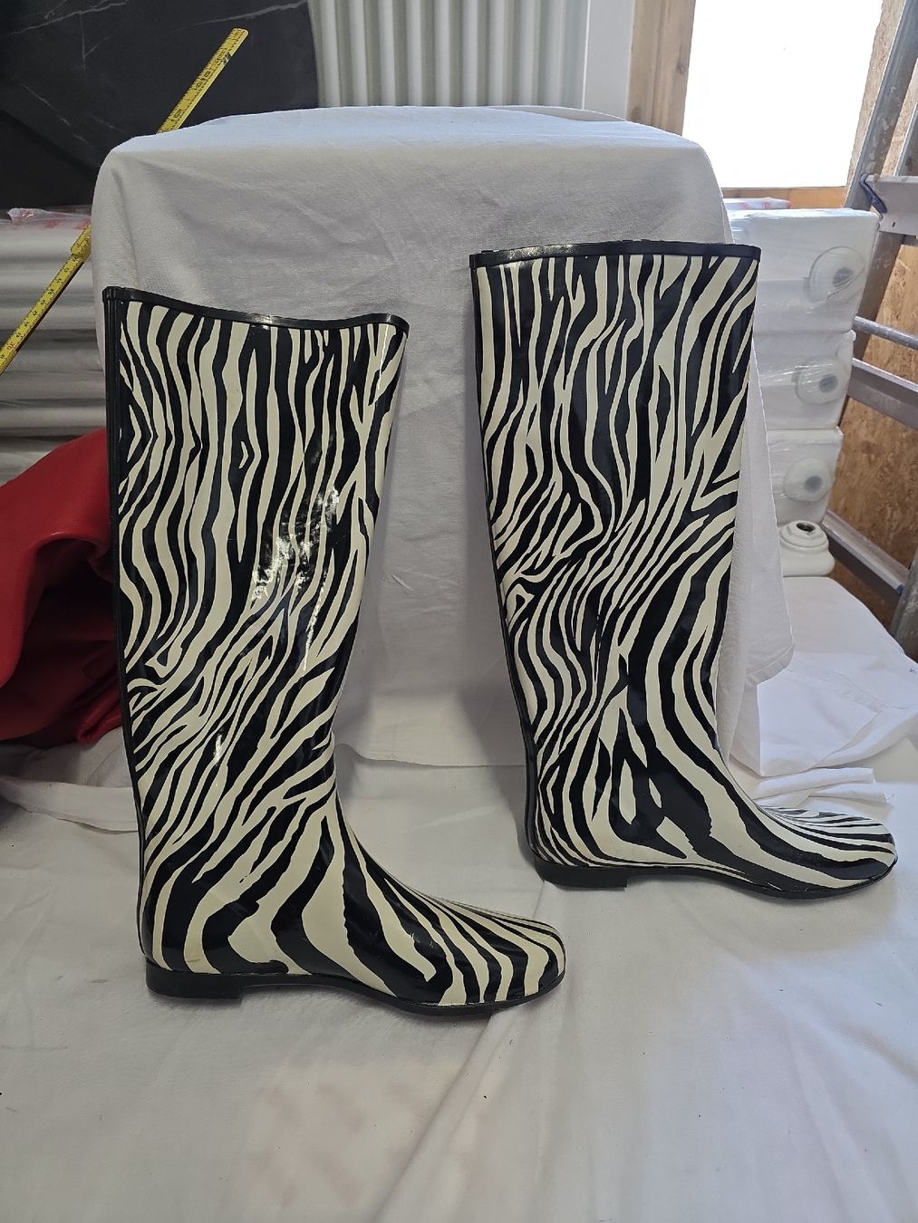 Unisex Gummistiefel Zebra Schwarz/Weiss – Grösse 40 – Schaft (Neu ...