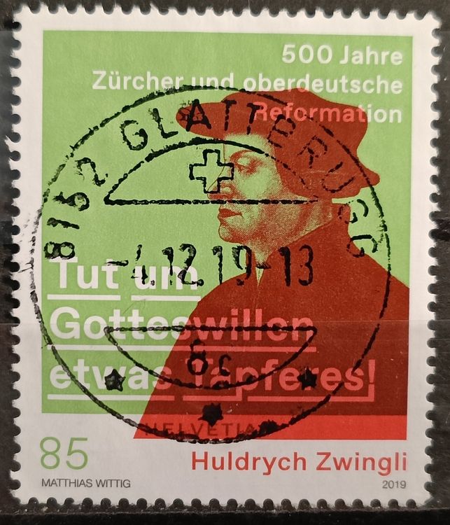 2019 Huldrych Zwingli Top Stempel (Gebraucht) in Dübendorf für CHF 1.25 ...