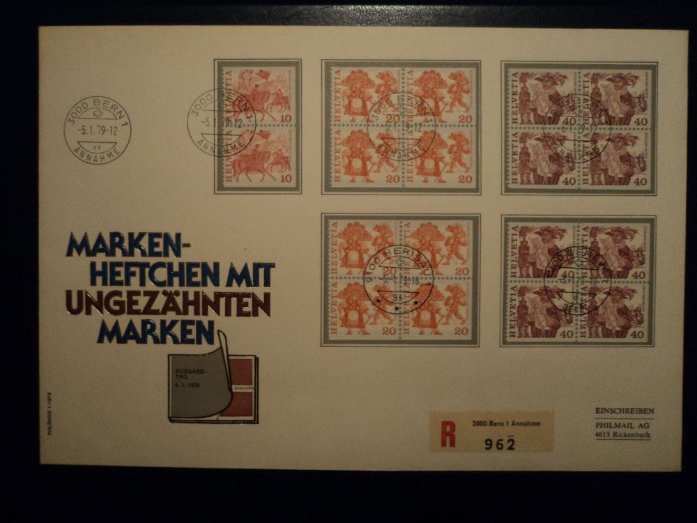 Grossbrief FDC Markenheftchen 1979 | Kaufen auf Ricardo