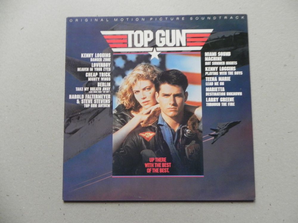 LP Orginal Film Soundtrack Top Gun 1986 mit Kenny Loggins (Gebraucht ...