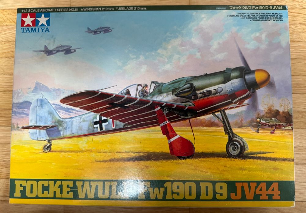 Tamiya Focke Wulf Fw190 D-9 JV44 (D'occasion) à Hedingen pour CHF 18 ...