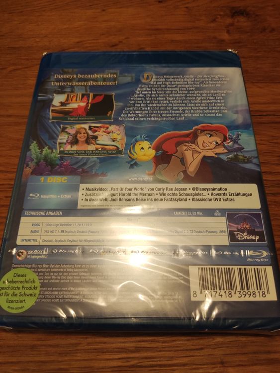 Arielle - die Meerjungfrau (Disney) Blu-ray (NEU und OVP) (Neu und originalverpackt) in ...