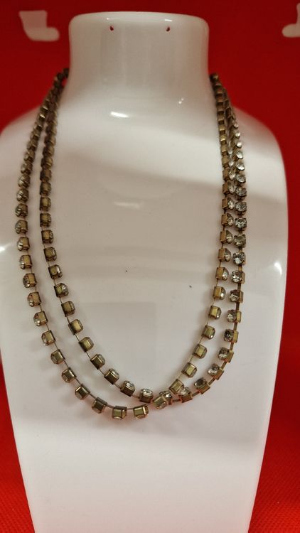 Vintage Collier mit Strasssteinen, perfekt für den Sommer! (Gebraucht ...