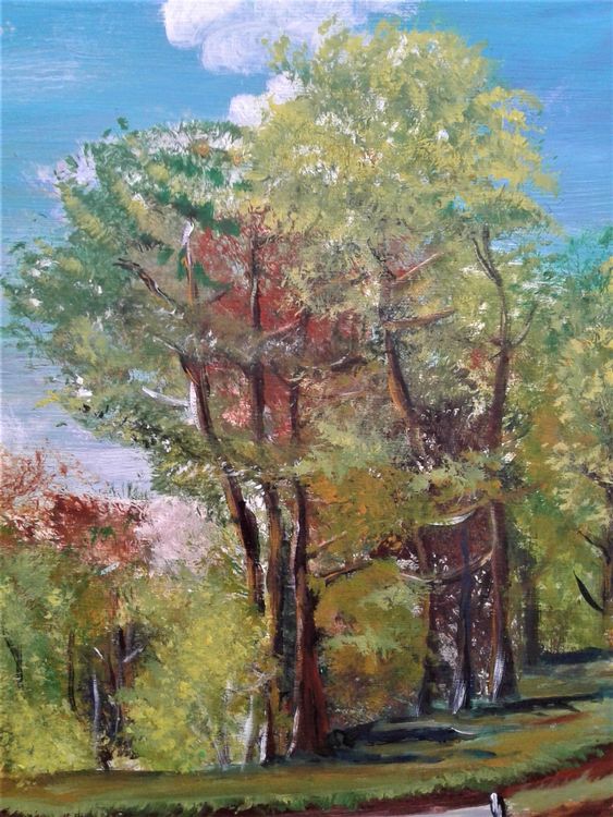 ACRYLBILD LANDSCHAFT KUNST MALEREI GEMÄLDE | Kaufen auf Ricardo