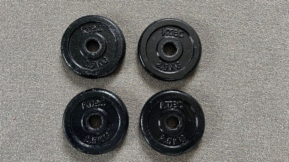 Hantelstangen und Gewichte (Kurz & Lang, 24 Scheiben, 30 kg) (Gebraucht ...