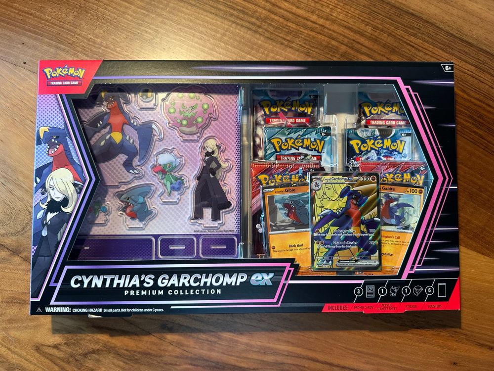 Cynthia's Garchomp ex Premium Collection EN OVP Schaden 1.- (Neu und ...