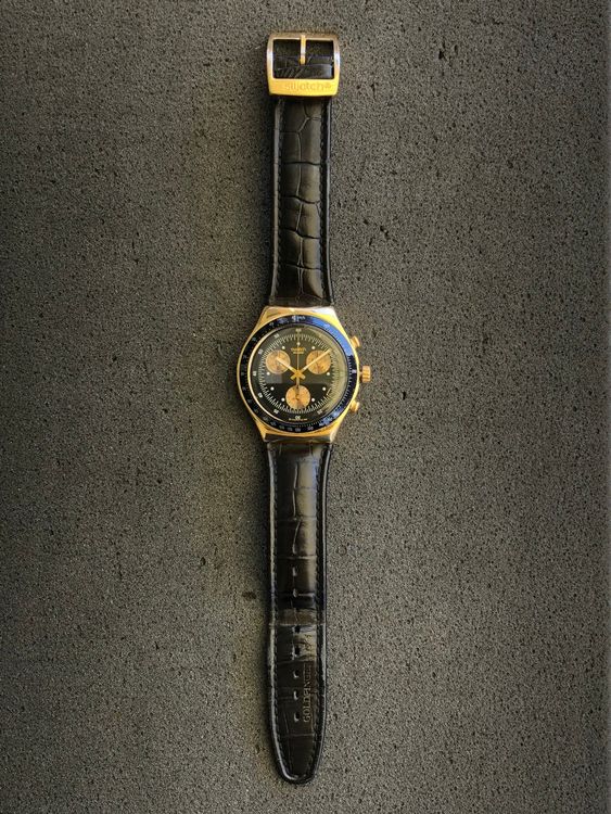 Swatch Irony 007 Goldfinger Herrenuhr mit Original-Box (Gebraucht) in ...