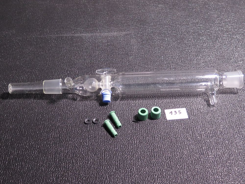 Labor Tropftrichter 125ml, 450mm beheizbar mit Tropfenzähler (Gebraucht ...