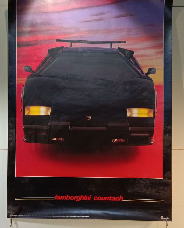 Poster Lamborghini Countach 1988, Vintage Rarität! (nov296) | Kaufen ...