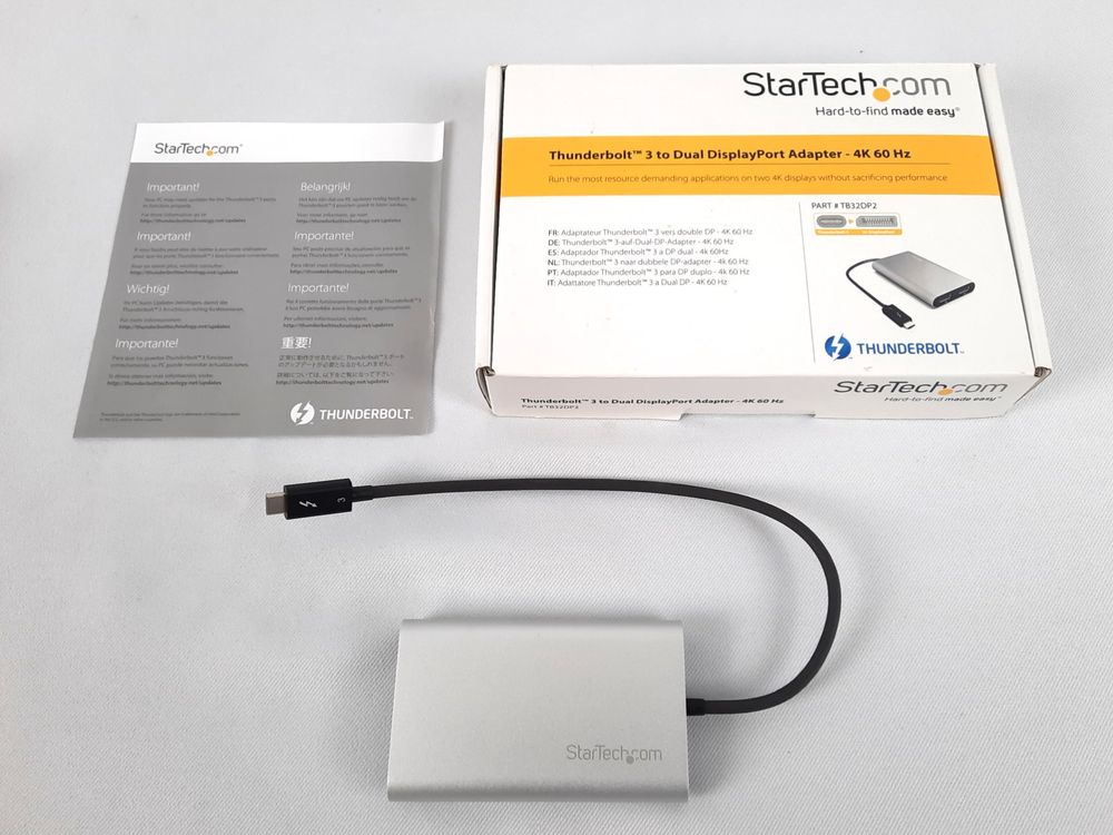 STARTECH Thunderbolt 3 (USB-C) zu Dual DisplayPort Adapter (Neu (gemäss ...