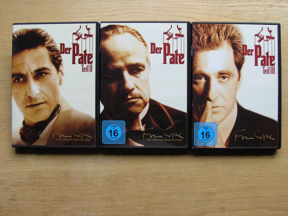 Der Pate 1 - 3 DVD-Trilogie (Gebraucht) in Zuzwil SG für CHF 9.5 – mit Lieferung auf Ricardo kaufen