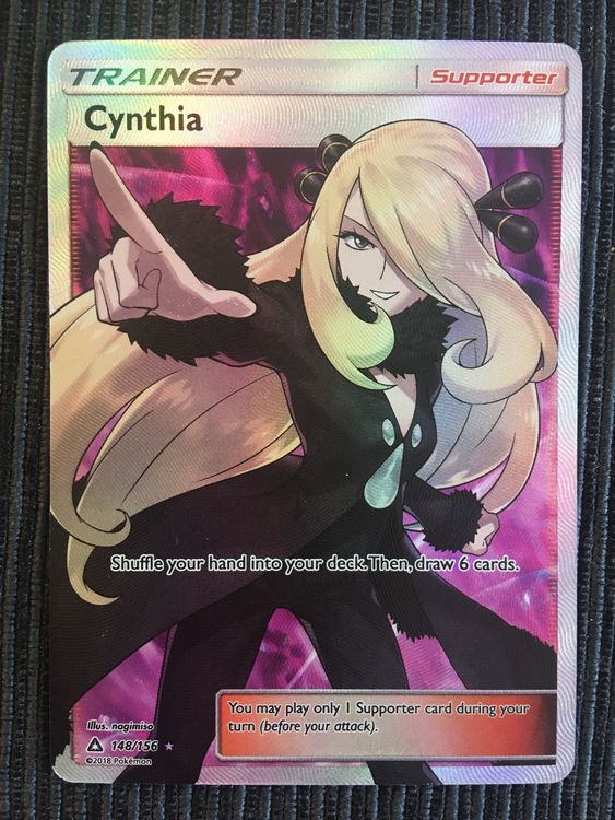 Pokemon Cynthia Fullart Trainer 148/156 Ultra Prism ENG | Kaufen auf ...
