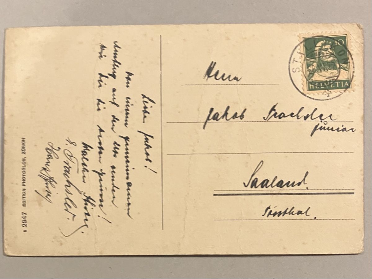 Postkarte: Blick vom Üetliberg-Weg auf Zürich (Gebraucht) in Bauma für ...