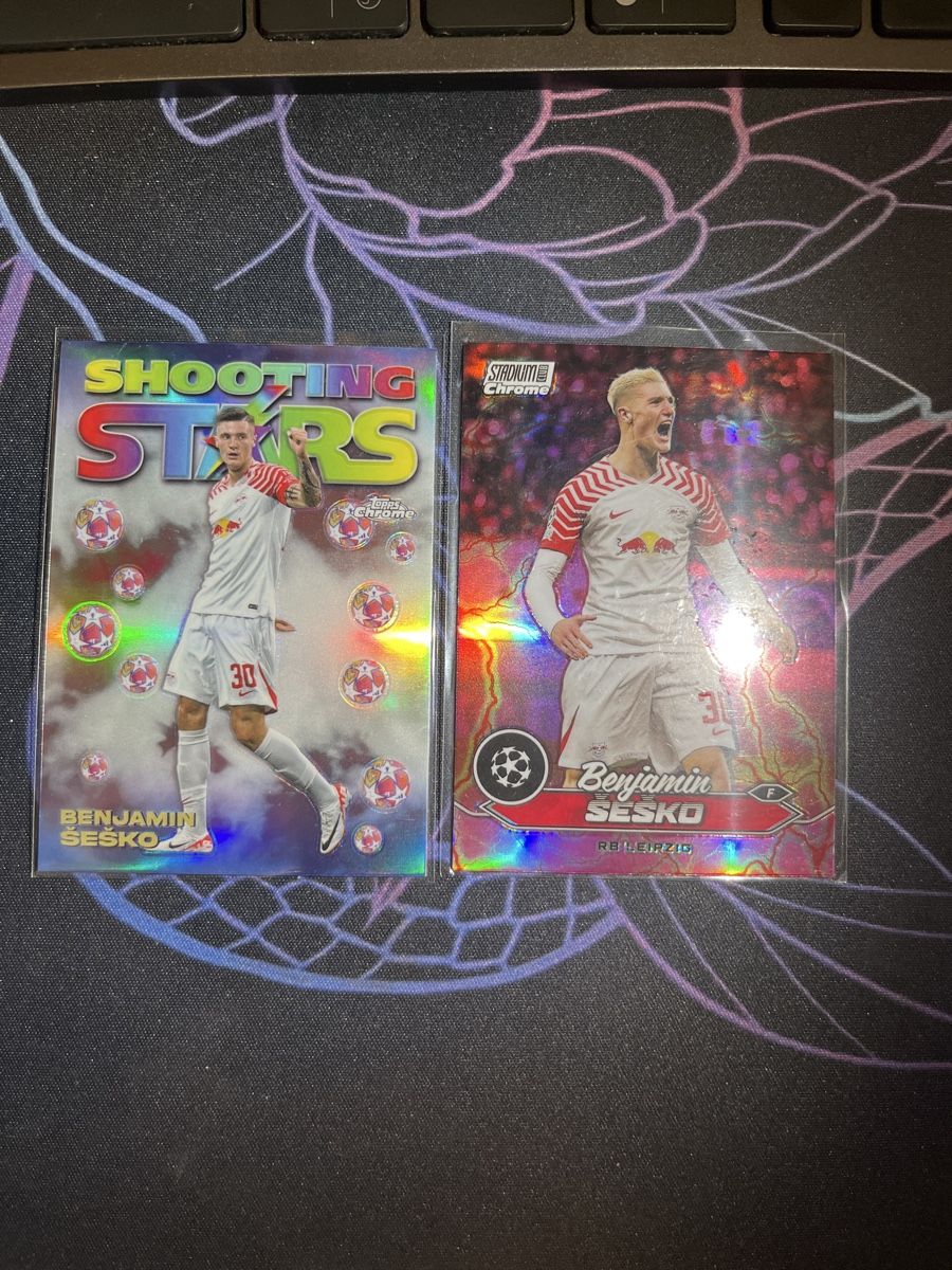 Benjamin Sesko 2er Set Trading Cards – Top Zustand! (Neu (gemäss ...