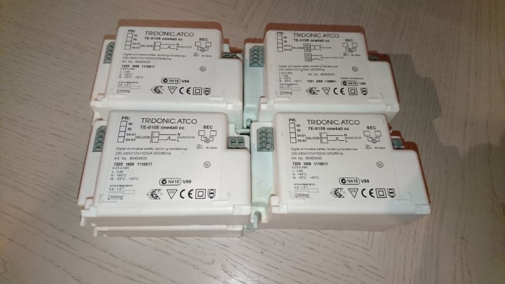 8 Stück Trafos TRIDONIC ATCO TE 105 DALI / DSI Dimmbar 12 V (Gebraucht ...