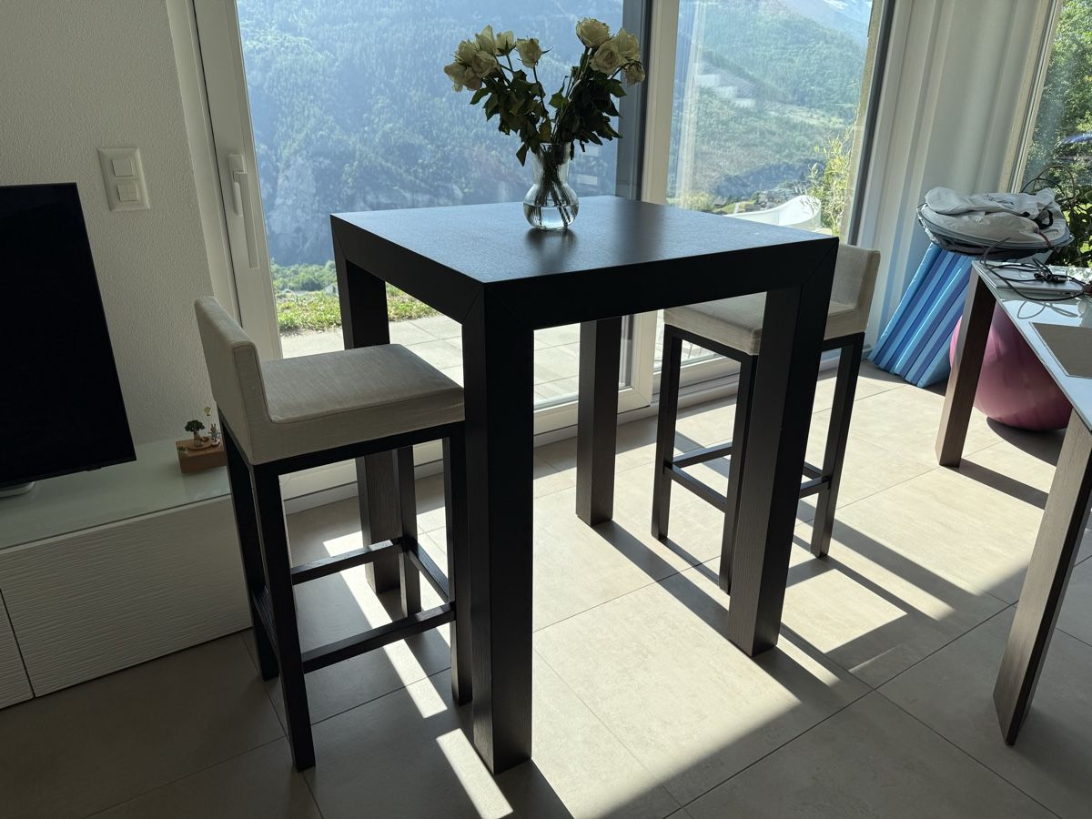 Ensemble table haute et 2 tabourets de bar design moderne 45 (Gebraucht ...