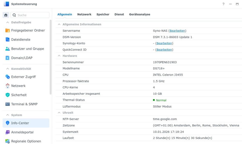 Synology Ds718+ / 10 GB Ram / 16 TB Disk (Gebraucht) in Schinznach Dorf ...