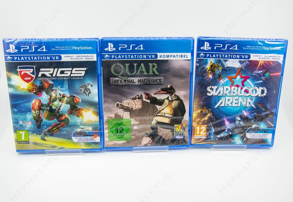 3x PS4 VR-Spiele RIGS, Quar, Starblood Arena NEU&OVP (Neu und originalverpackt) in Effretikon ...