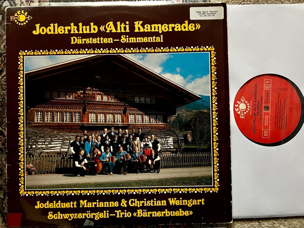 Jodlerklub "Alti Kamerade" Schwyzerörgeli-Trio "Bärnerbuebe" (Gebraucht ...