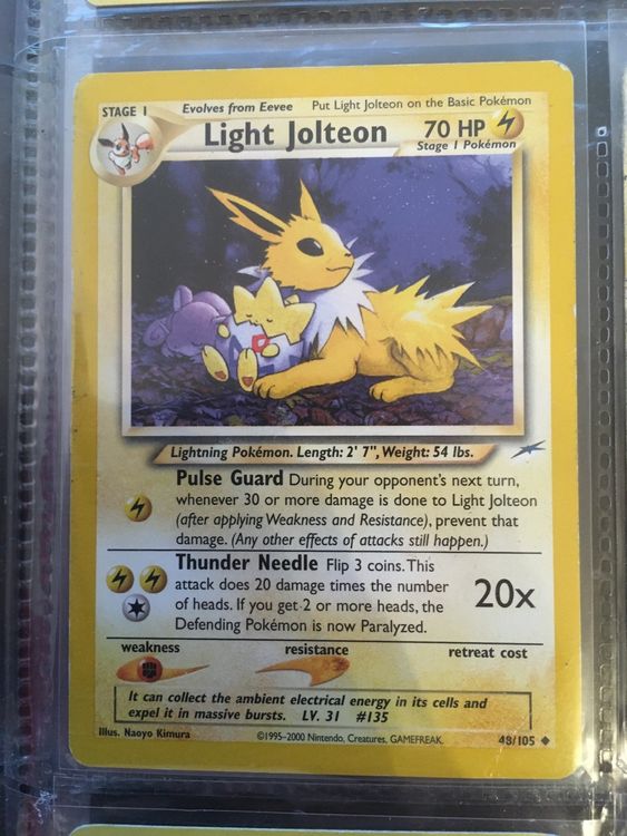 Carte Pokémon Light Jolteon (Gebraucht) in Genève für CHF 9.4 – mit ...