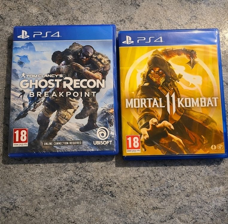 PS4 Spiele Bundle: Ghost Recon Breakpoint & Mortal Kombat 11 (Neu und ...