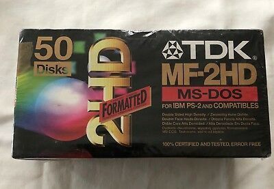 50 TDK MS-DOS MF-2HD Disketten 3.5 | Kaufen auf Ricardo