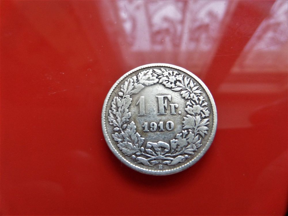Alter SCHWEIZER 1Fr / 1910 SILBER Münze | Kaufen auf Ricardo