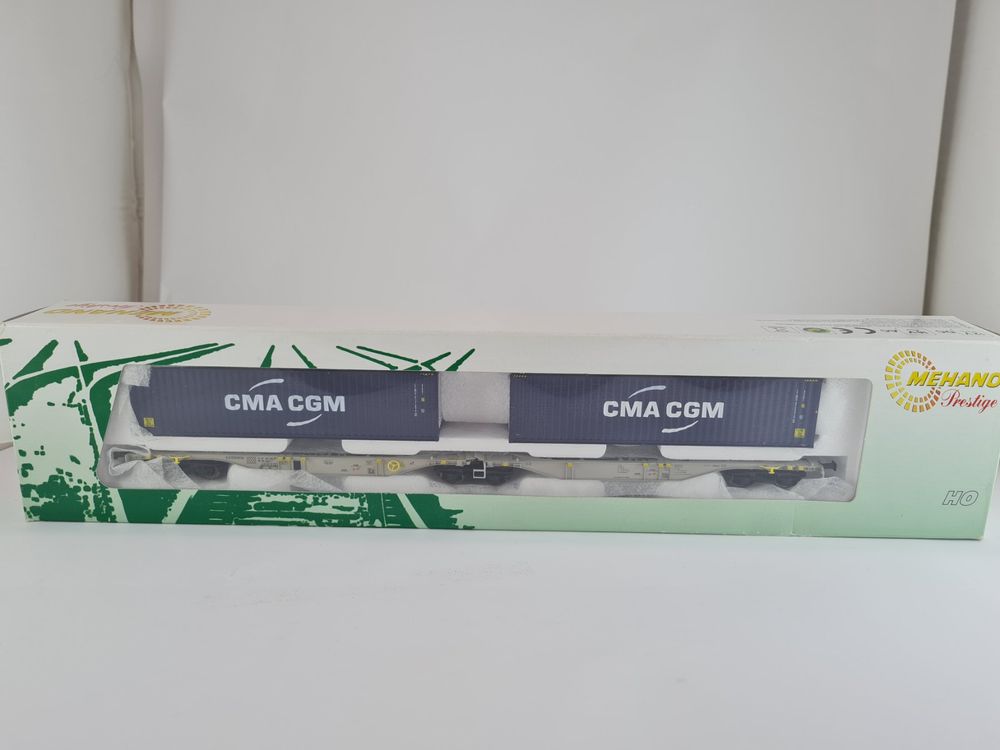 Mehano 55941 Güterwagen mit Container CMA CGM H0 1:87 (Neu (gemäss ...