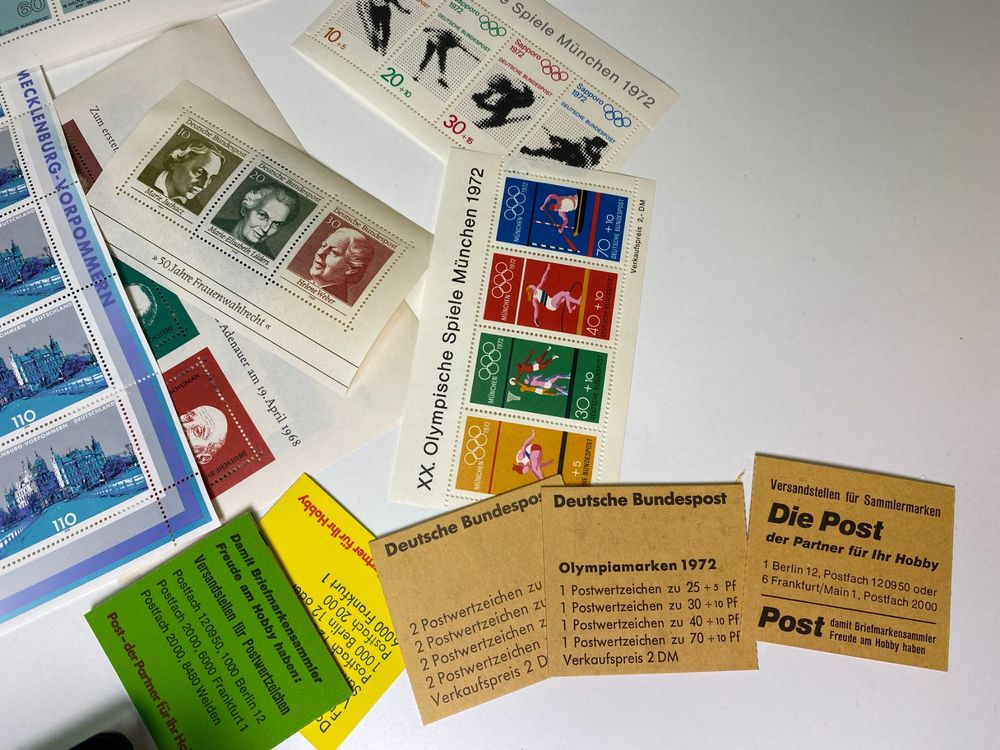 Grosses Lot Deutschland postfrisch aus DM Zeit mit Blöcken (Neu (gemäss ...