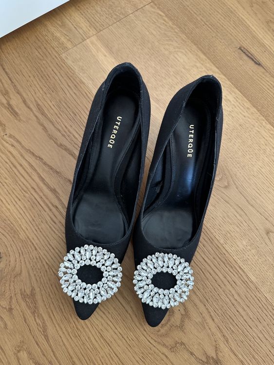 Stoff Pumps schwarz von Uterque Gr. 38 bequem & elegant (Neu (gemäss Beschreibung)) in Meilen ...