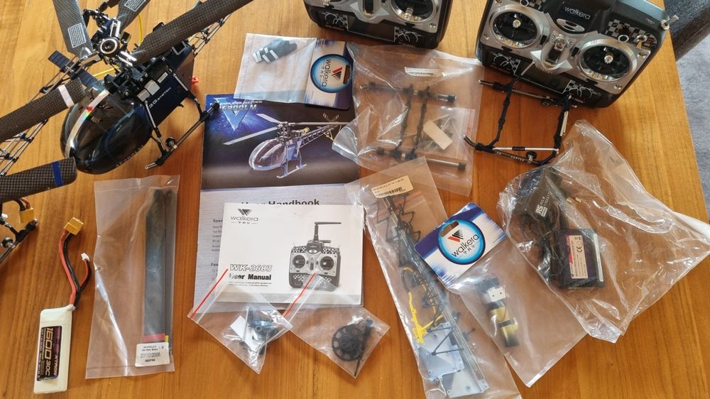Walkera 4F200LM x 2 + Ersatzteile (Teilweise Rotor defekt) (Defekt) in ...